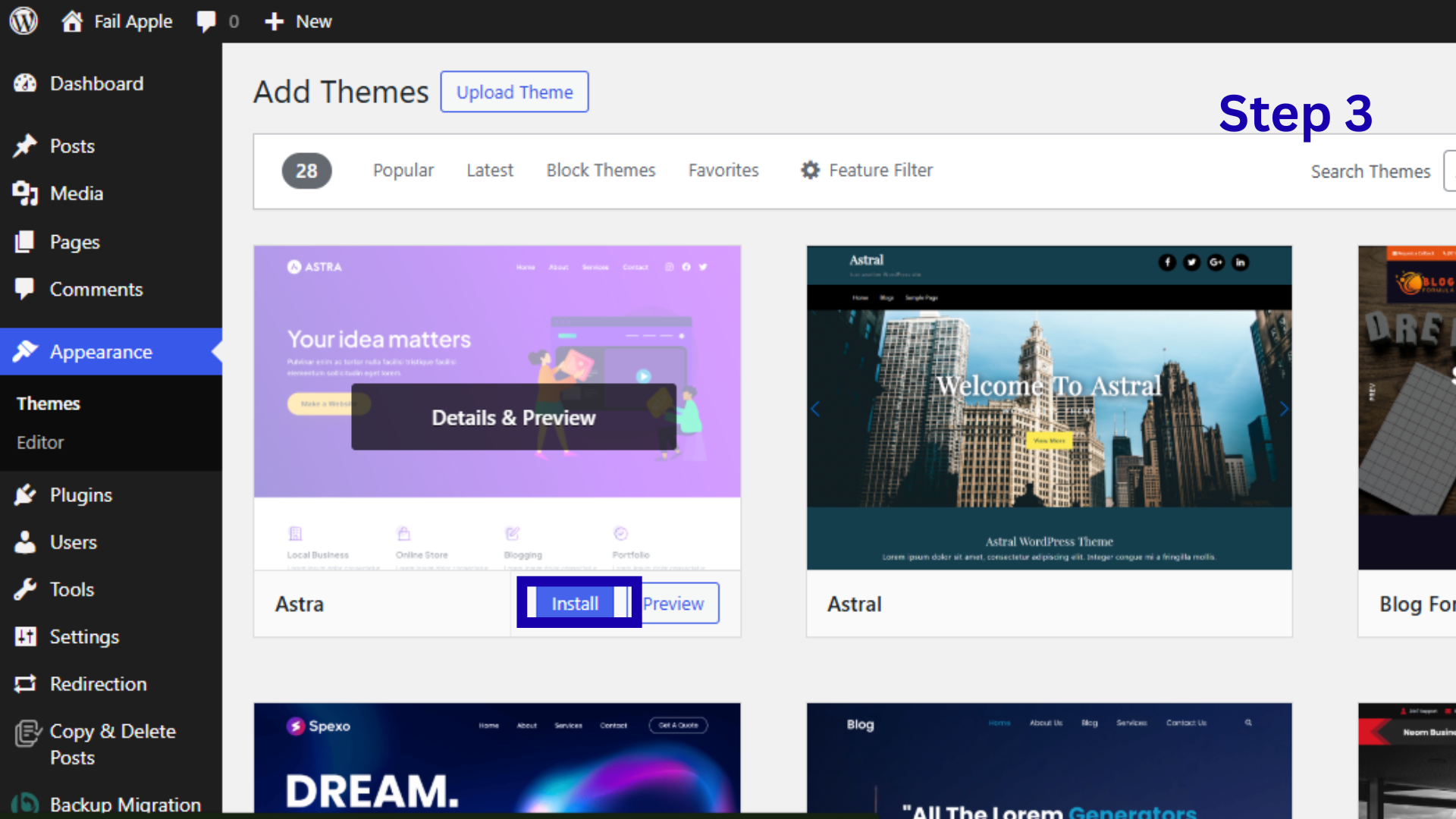 How to Install and Customize ASTRA WordPress Theme - WP Glob